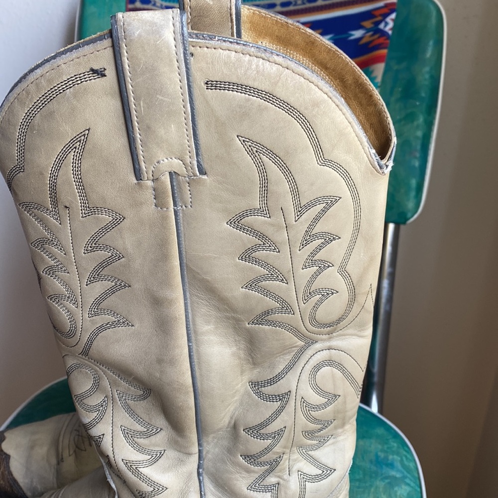 Vintage Imperial Western Boots W/Wing Tip Toe Cap - Gem